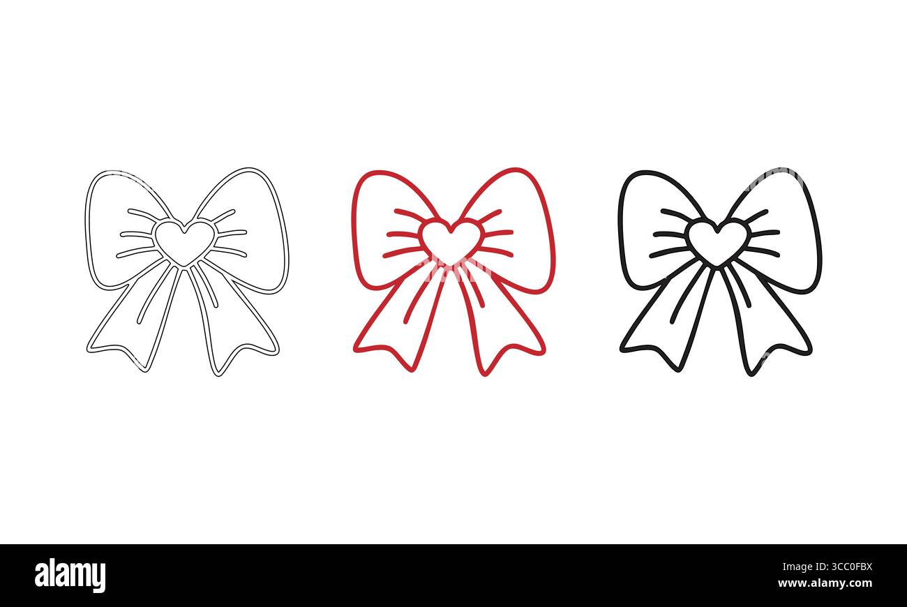 Heart icon styles Cut Out Stock Images & Pictures - Alamy