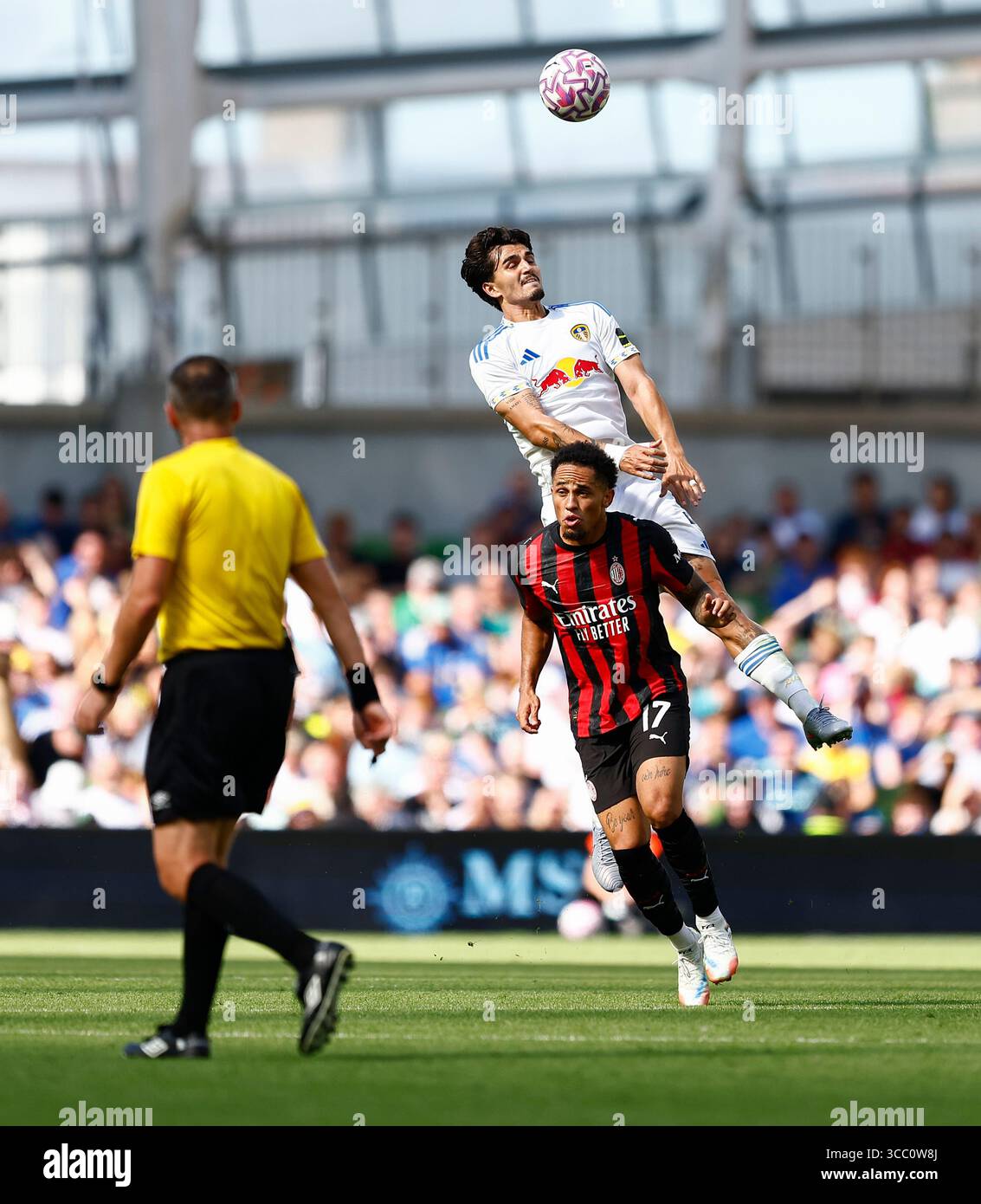 9th August 2025; Aviva Stadium, Dublin, Ireland; Pre Season Football Friendly, Leeds United ...