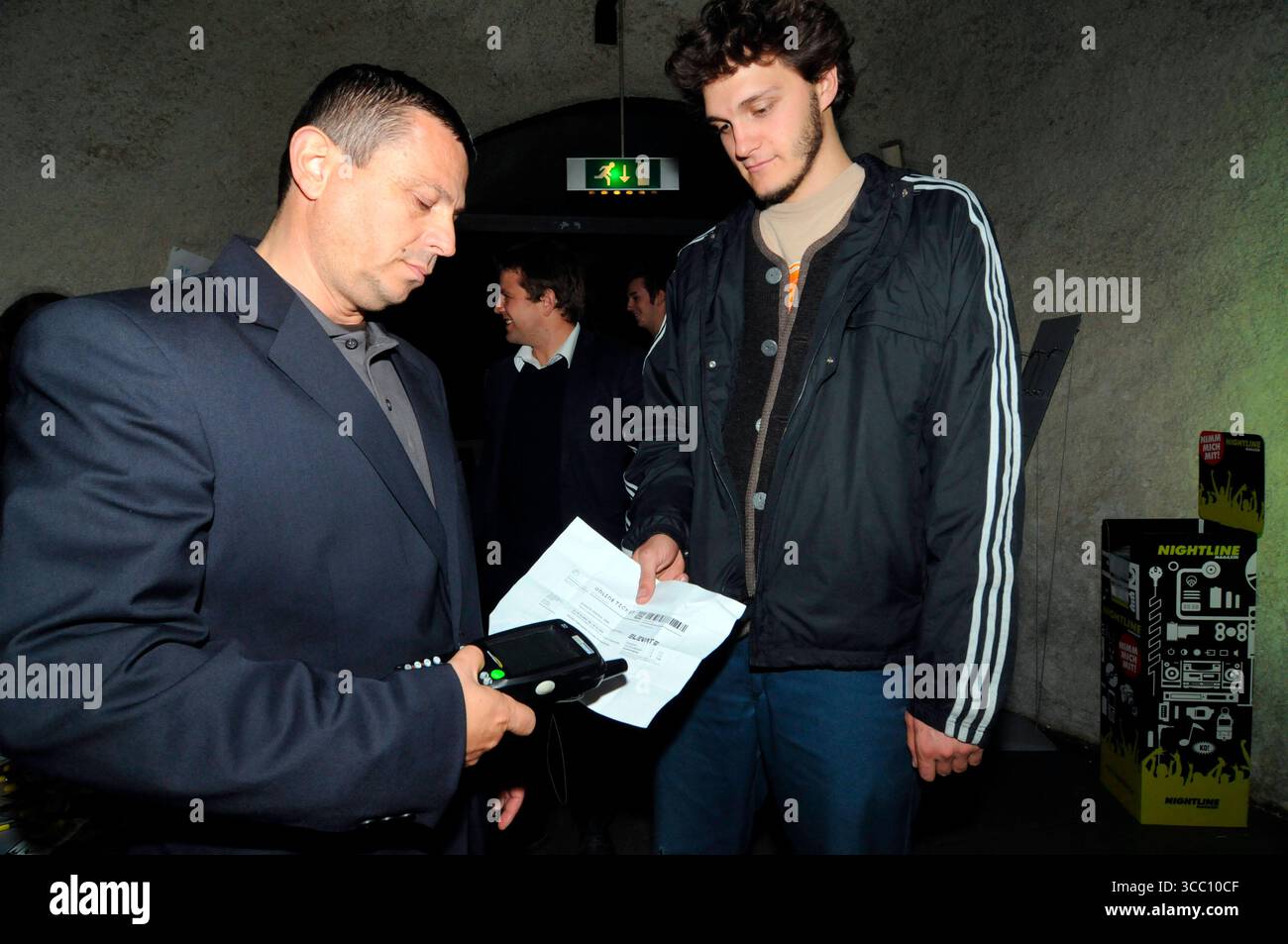 scanning of a ticket bought online to attend an event scanning an ...