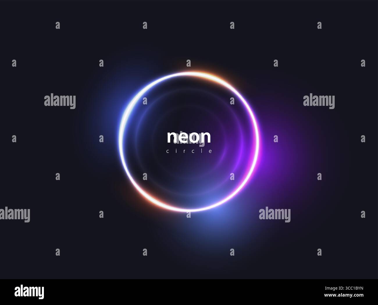 Glowing neon line christmas night Stock Vector Images - Alamy