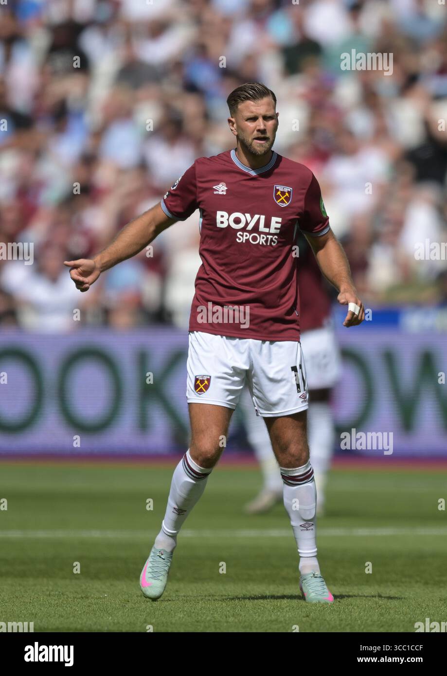 London UK 9th August 2025. Niclas Fullkrug of West Ham United during ...