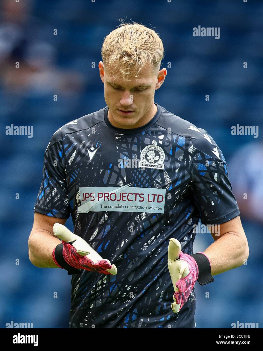 Goalkeeper Balazs Toth of Blackburn Rovers at warm up during the Sky ...