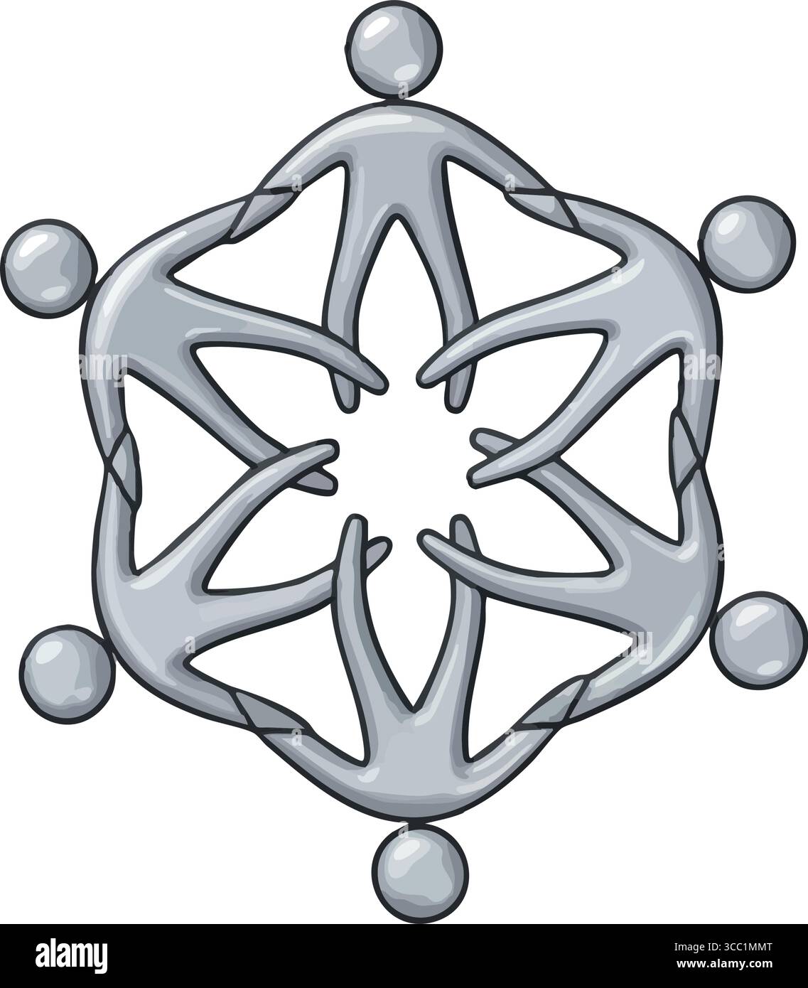 Integrated community vector vectors Stock Vector Images - Alamy