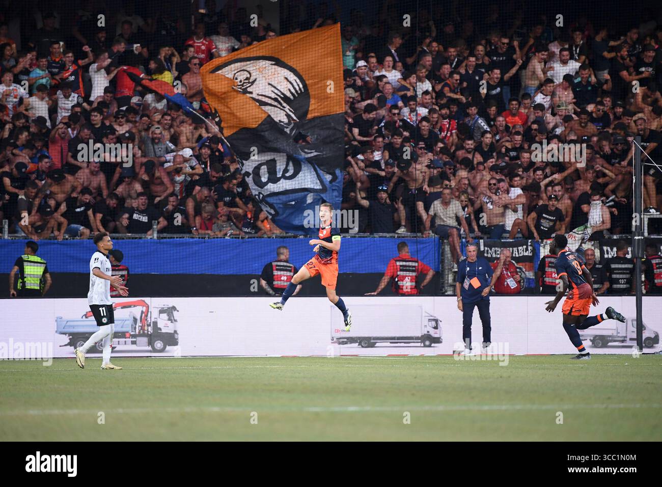 27 Becir OMERAGIC (mhsc) during the Ligue 2 BKT match between Montpellier and Red Star at Stade ...