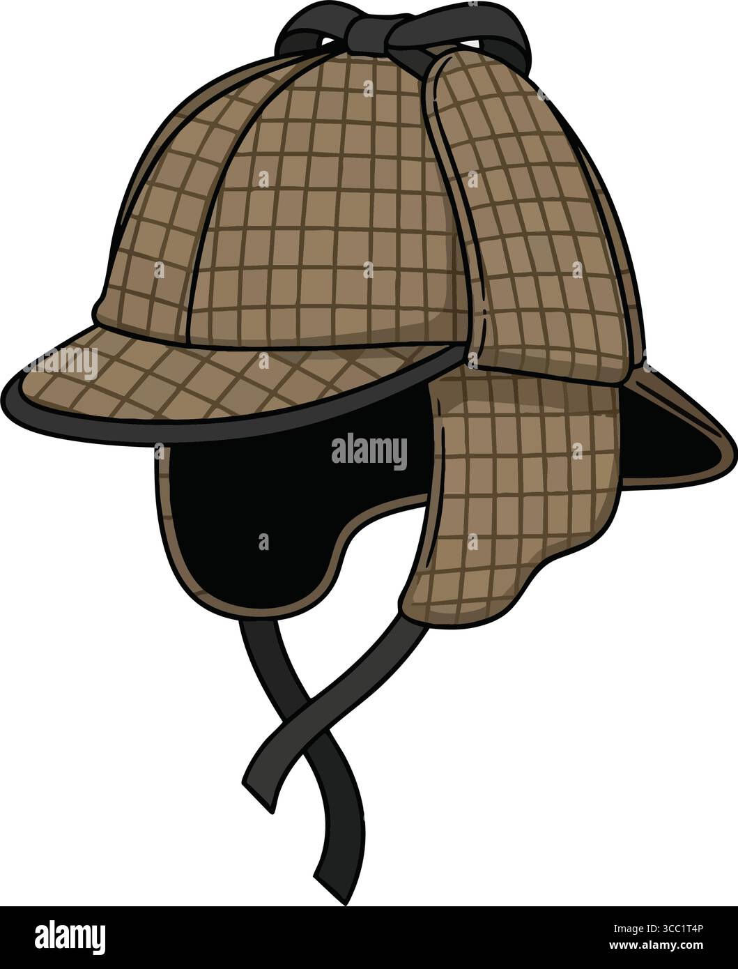 Vintage plaid cap Stock Vector Images - Alamy