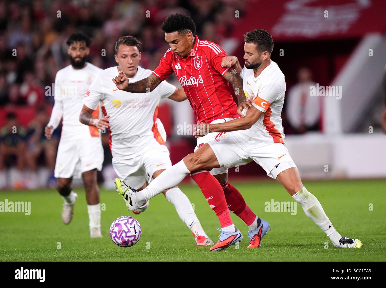 Nottingham Forest's Igor Jesus and Al Qadsiah's Nacho battle for the ...