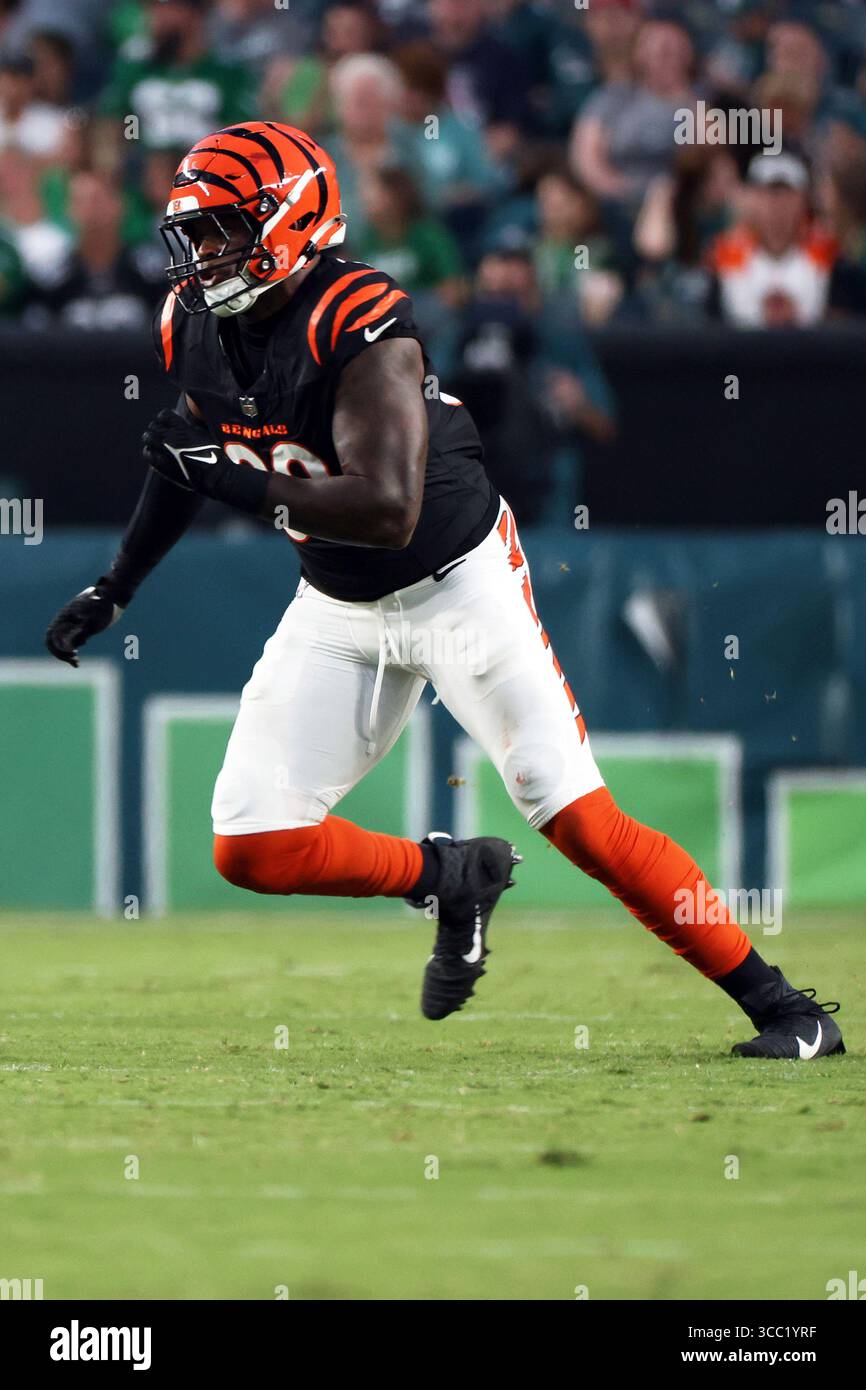 Cincinnati Bengals defensive end Myles Murphy (99) rushes during an NFL ...