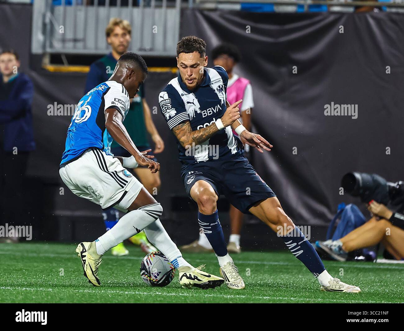 August 8, 2025: CF Montery defender Luis Sanchez (23) and Charlotte FC ...
