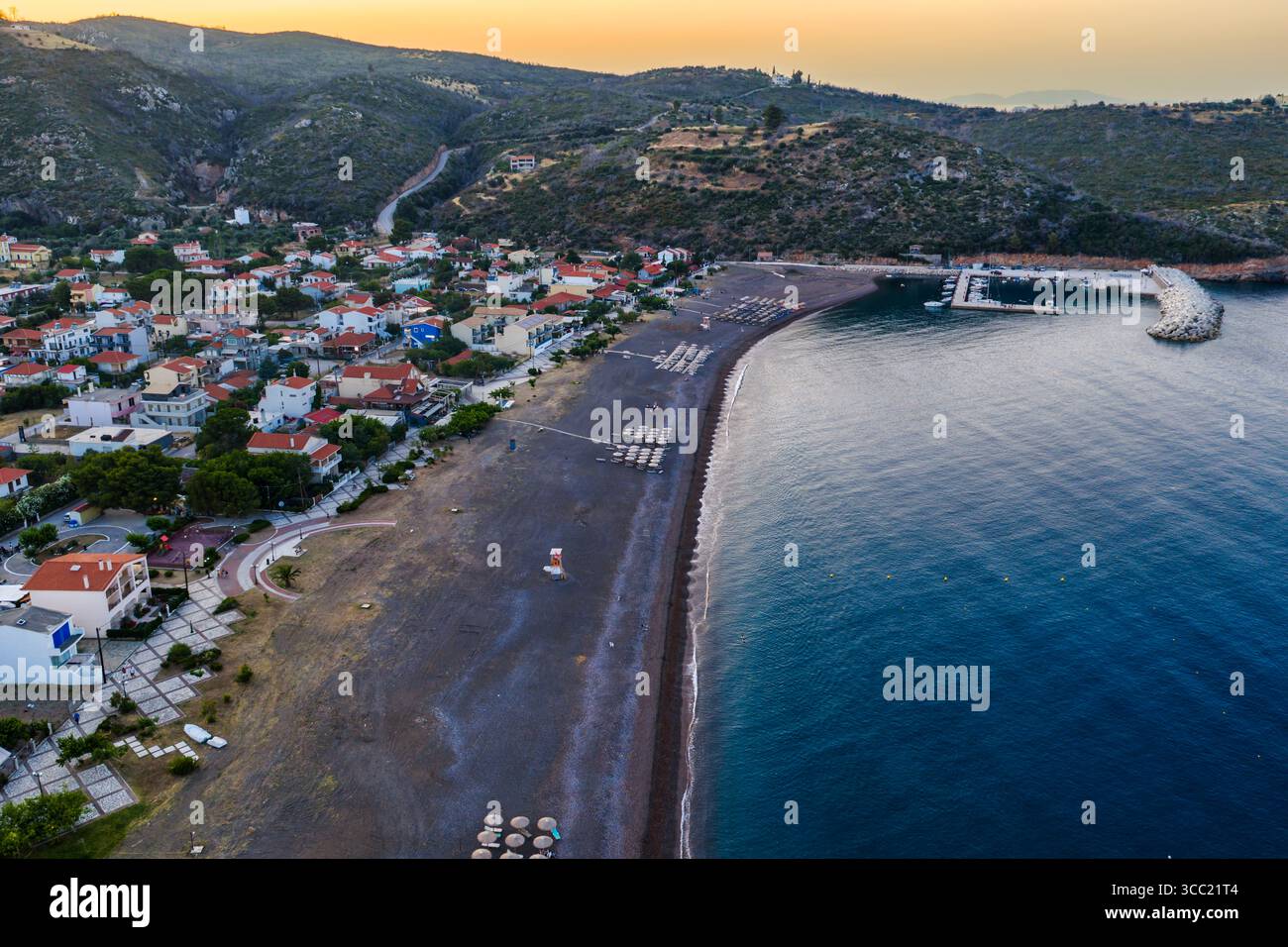 Agia Anna Evia, Greece – June 22, 2025: The beach of Agia Anna on Evia’s northeast coast ...