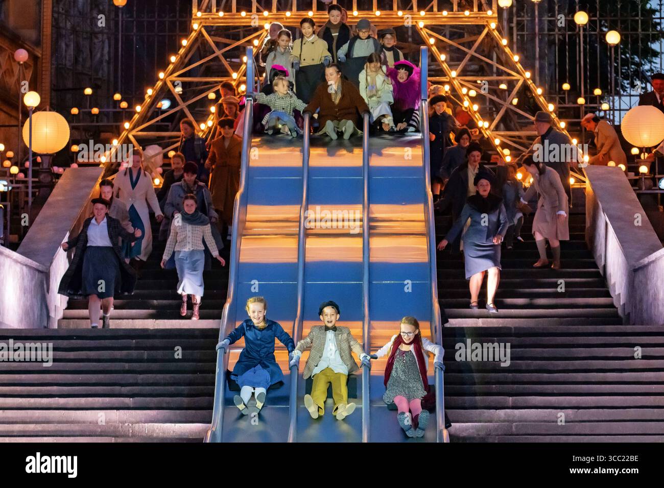 Szene waehrend der Proben zu Puccinis Meisterwerk La Boheme am 06.08. ...