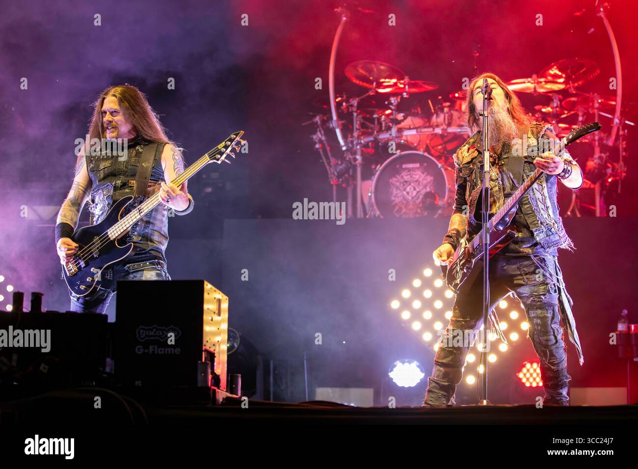 Derbyshire, England, 9th August, 2025. Machine Head headlining the ...