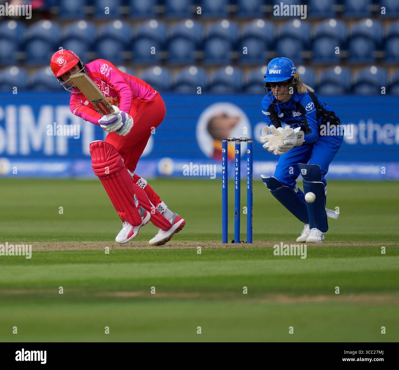 Cardiff,UK, 09 Aug 2025 Sophia Dunkley of Welsh Fire during the The ...