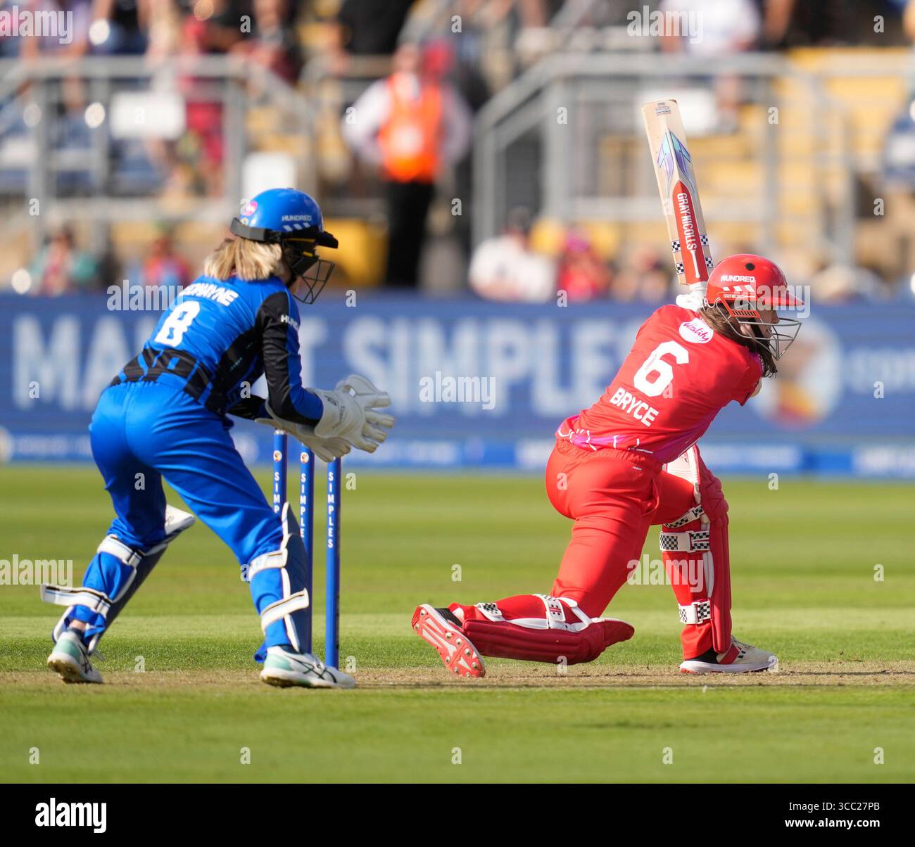 Cardiff,UK, 09 Aug 2025 Sara Bryce of Welsh Fire during the The Hundred ...
