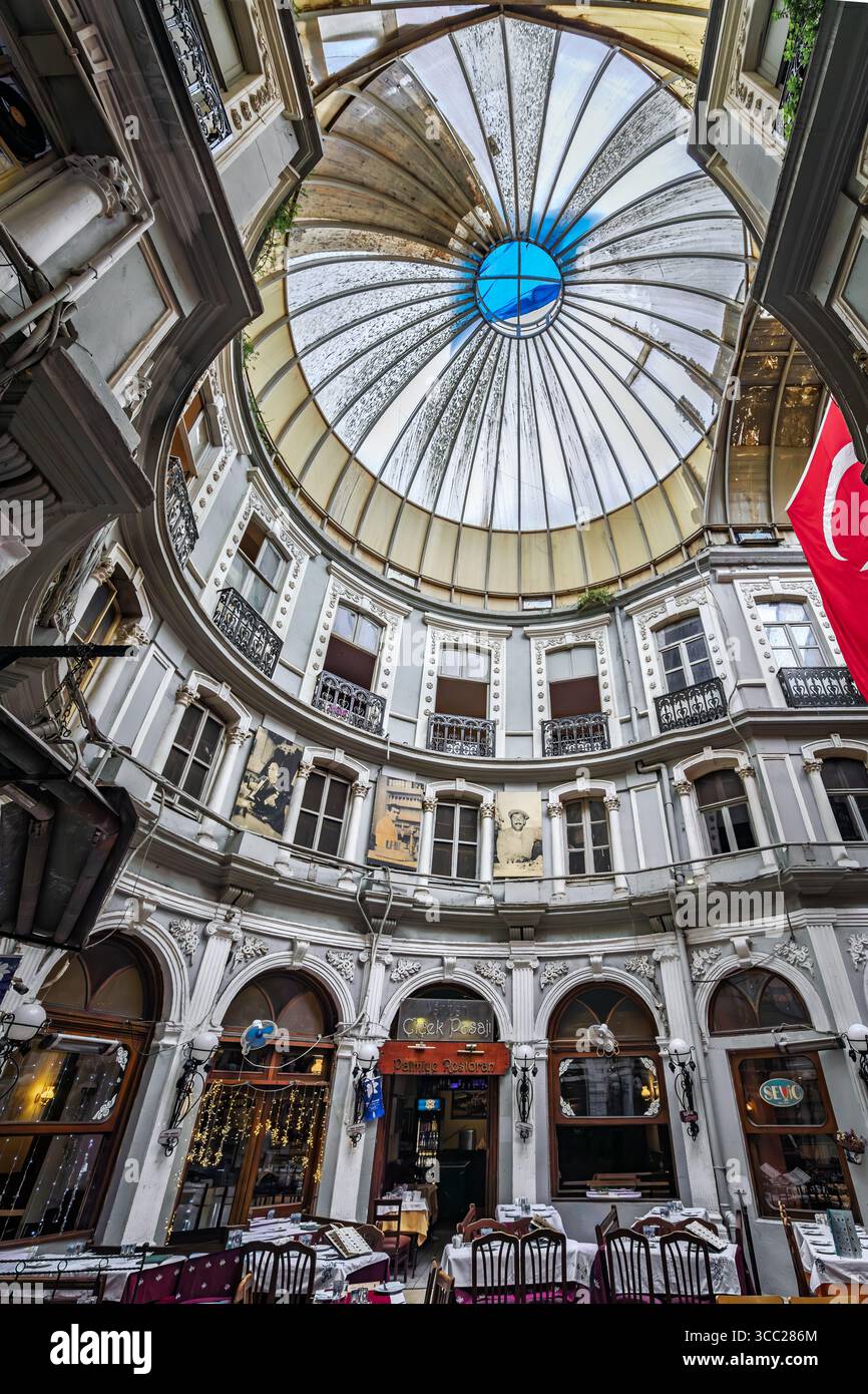 Istanbul, Turkey - November 11 2023: Ornate interior of the historic ...