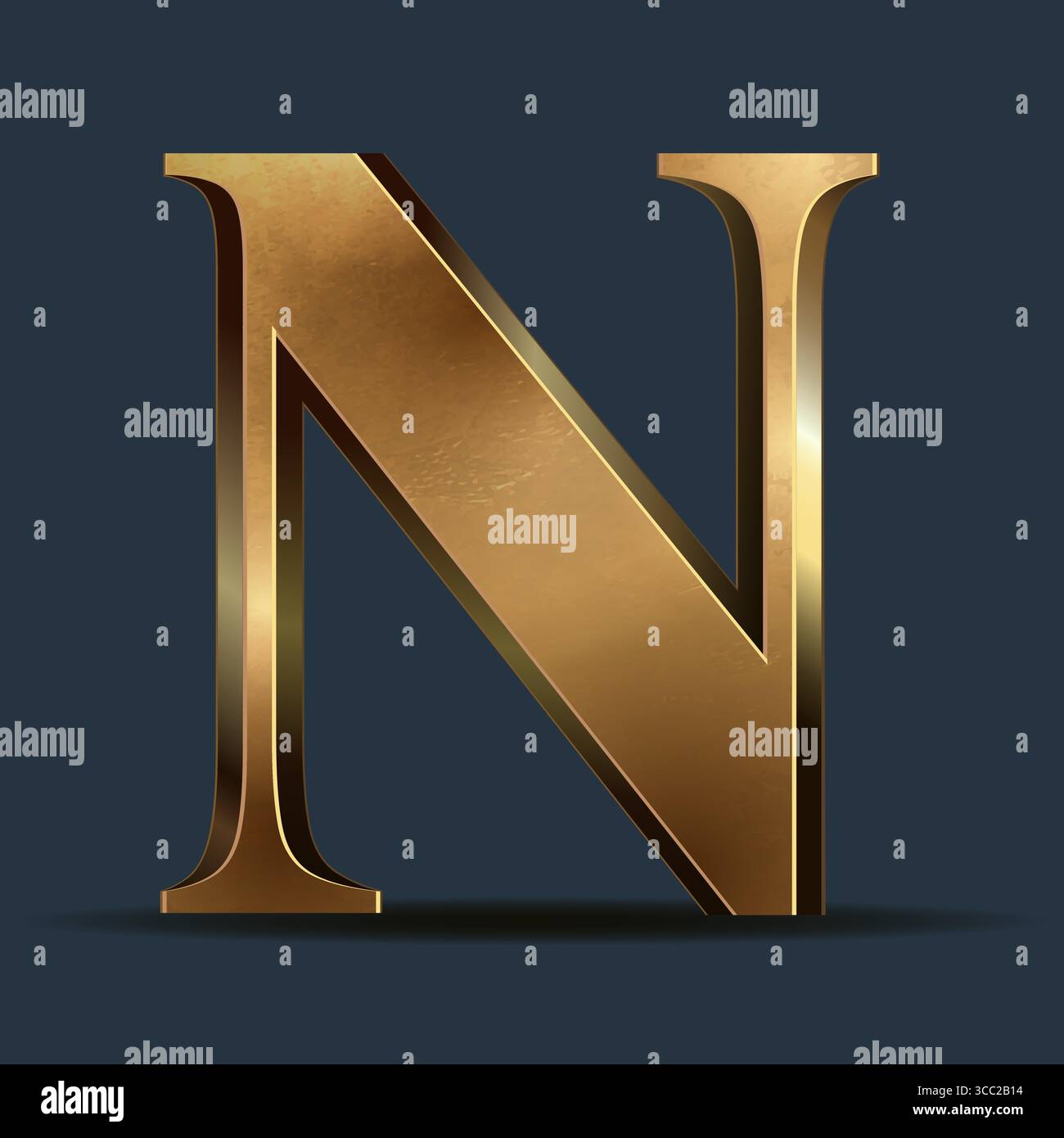 English metallic letter 3d Stock Vector Images - Alamy