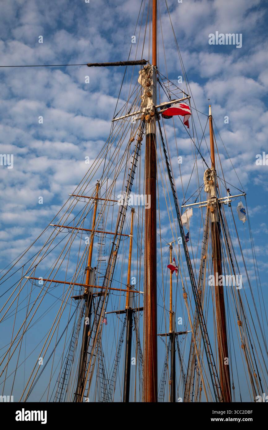 Detroit, Michigan, USA. 9th Aug, 2025. Four schooners visit Detroit for ...