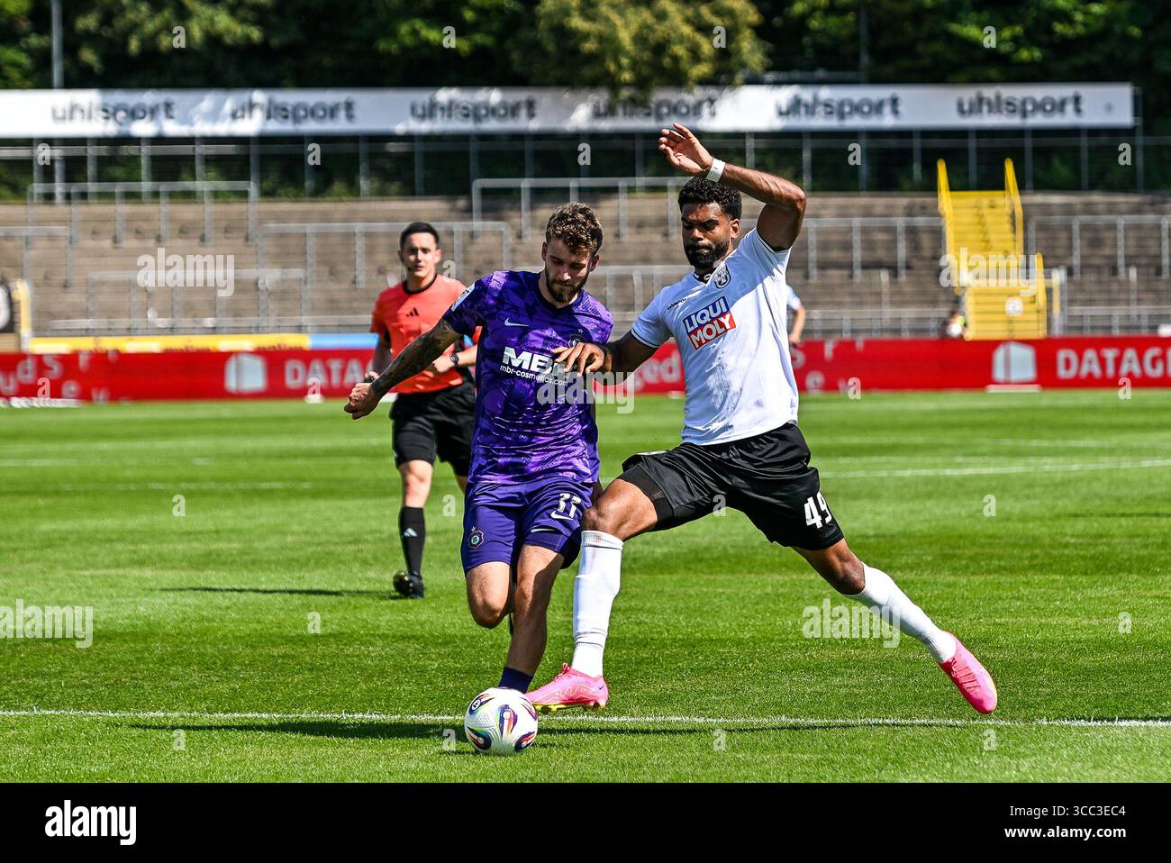 09.08.2025, Donaustadion, Ulm, GER, 3. Liga, SSV Ulm 1846 vs FC ...