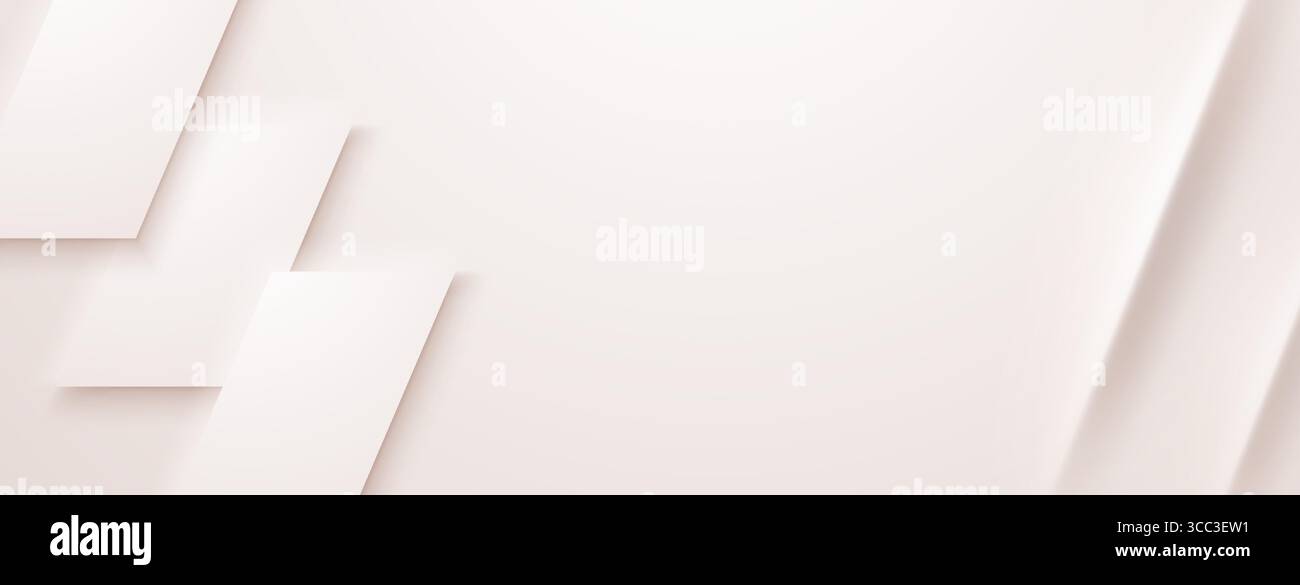 Soft white abstract background with layered geometric shapes and subtle ...