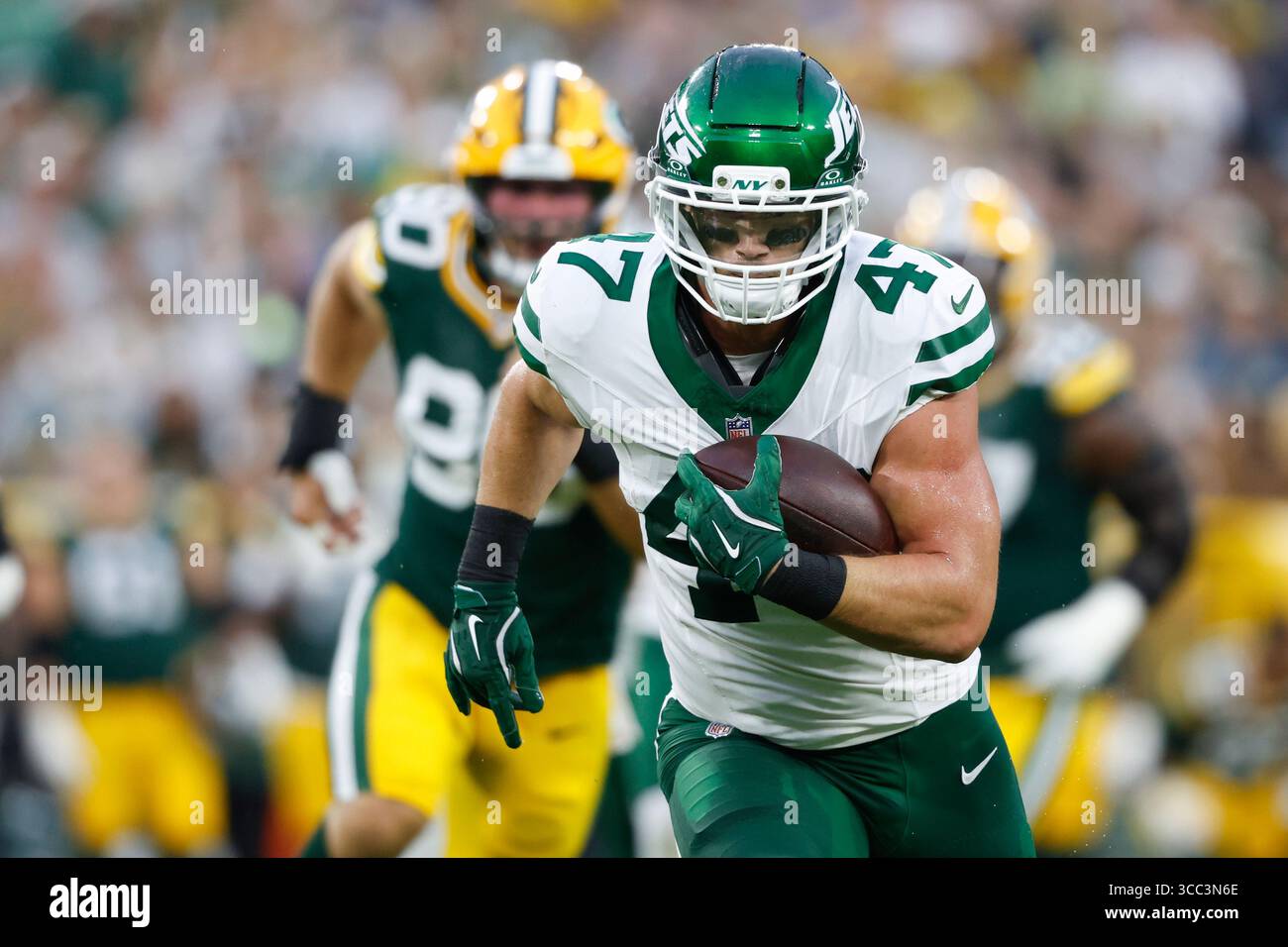 New York Jets fullback Andrew Beck (47) runs during a preseason NFL ...
