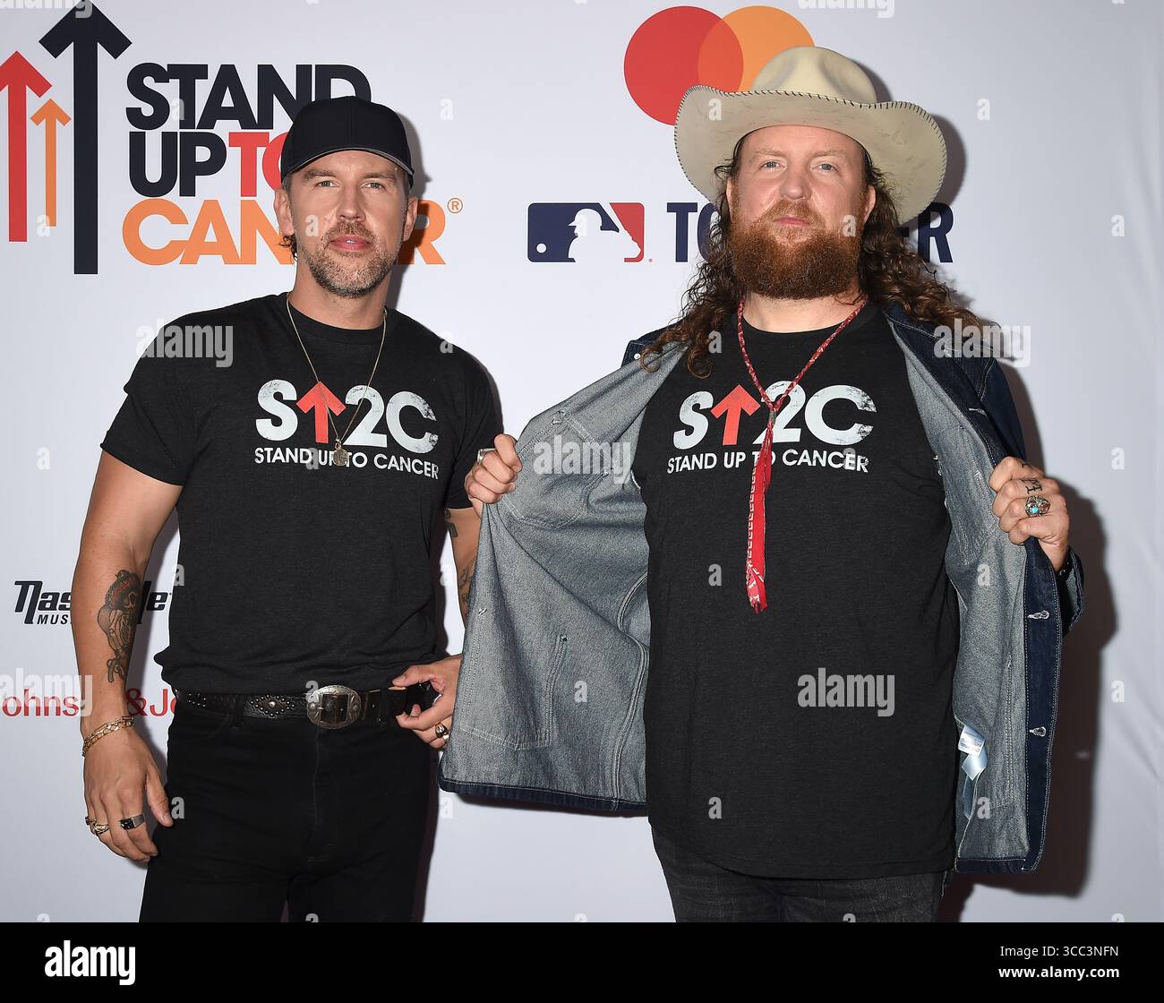 TJ Osborne and John Osborne from Brothers Osborne arriving to Stand Up ...