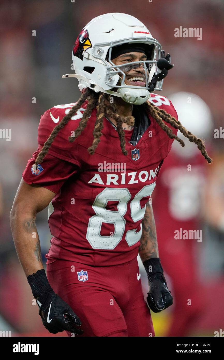 Arizona Cardinals wide receiver Xavier Weaver celebrates his touchdown ...