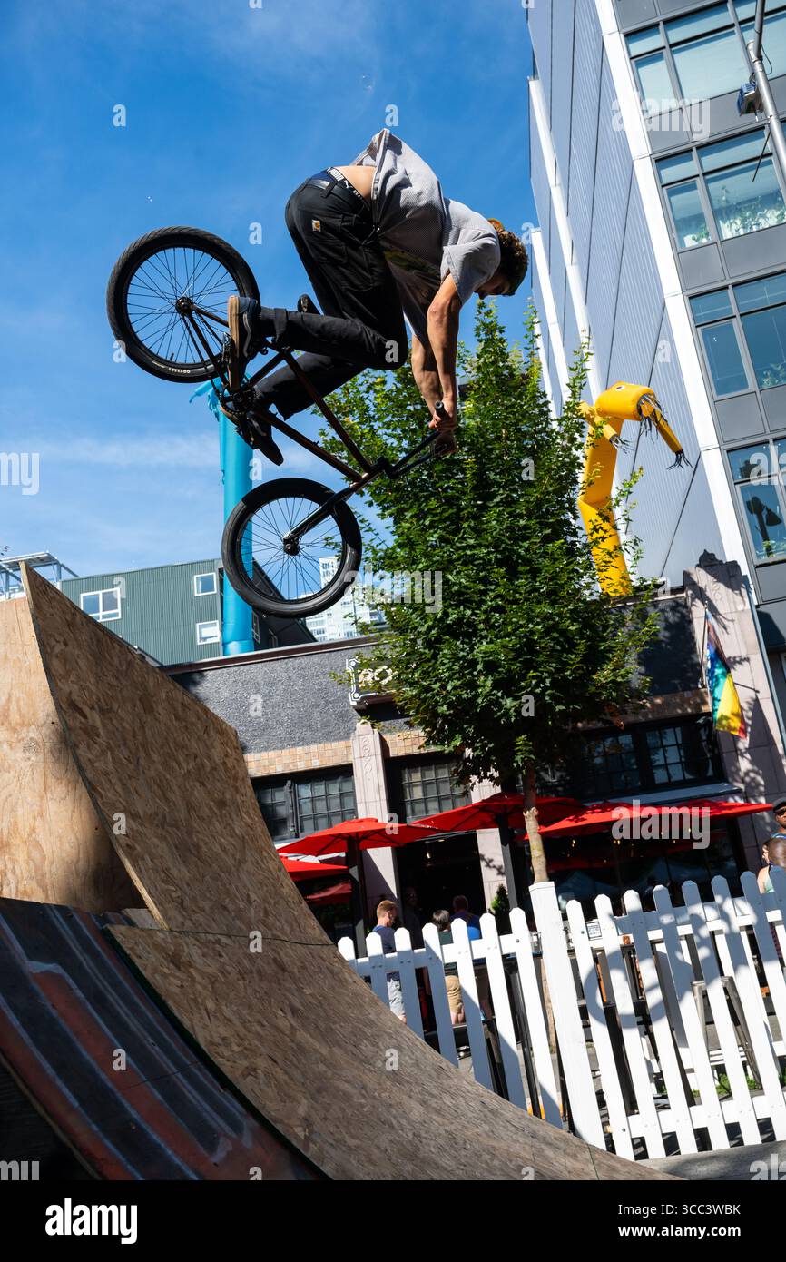 Seattle, USA. 9th Aug, 2025. The Belltown Blast Block Party. 2nd ave is ...