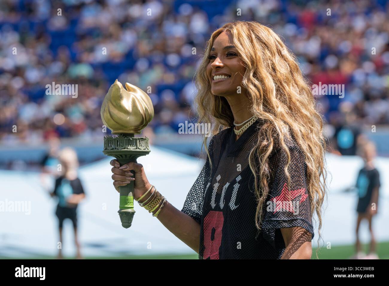 Ciara performs as torch lighter before regular season NWSL match ...