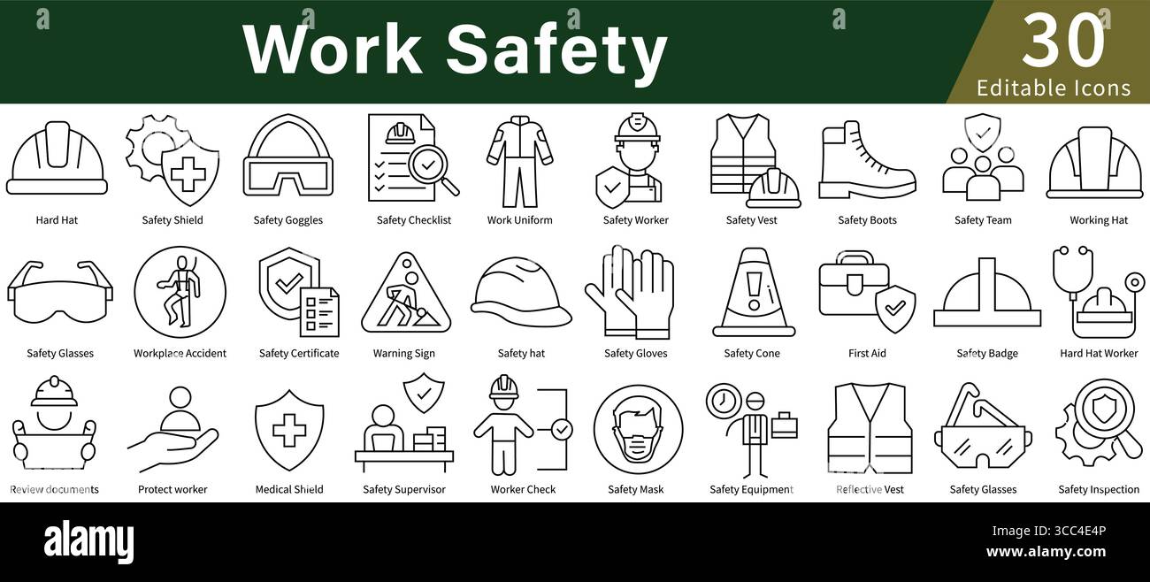 Protection safety in workplace Stock Vector Images - Alamy