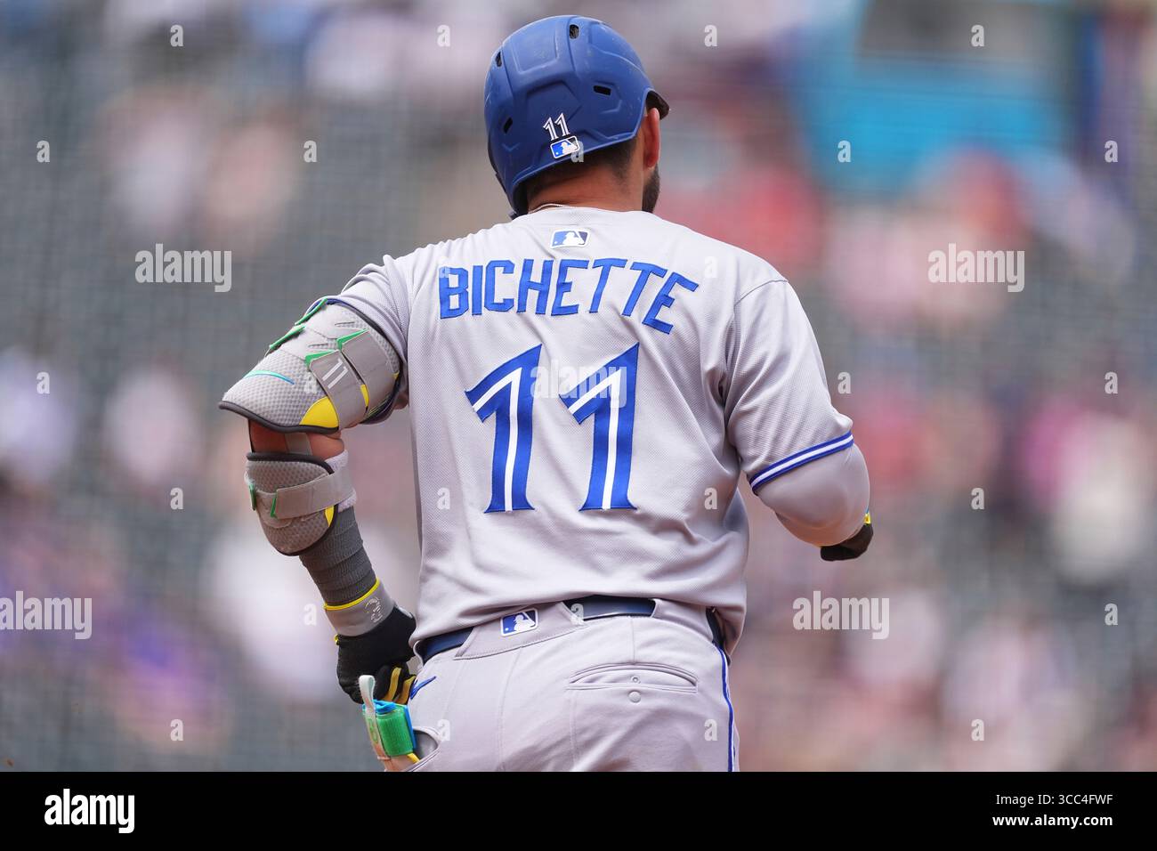 Toronto Blue Jays shortstop Bo Bichette (11) in the second inning of a ...