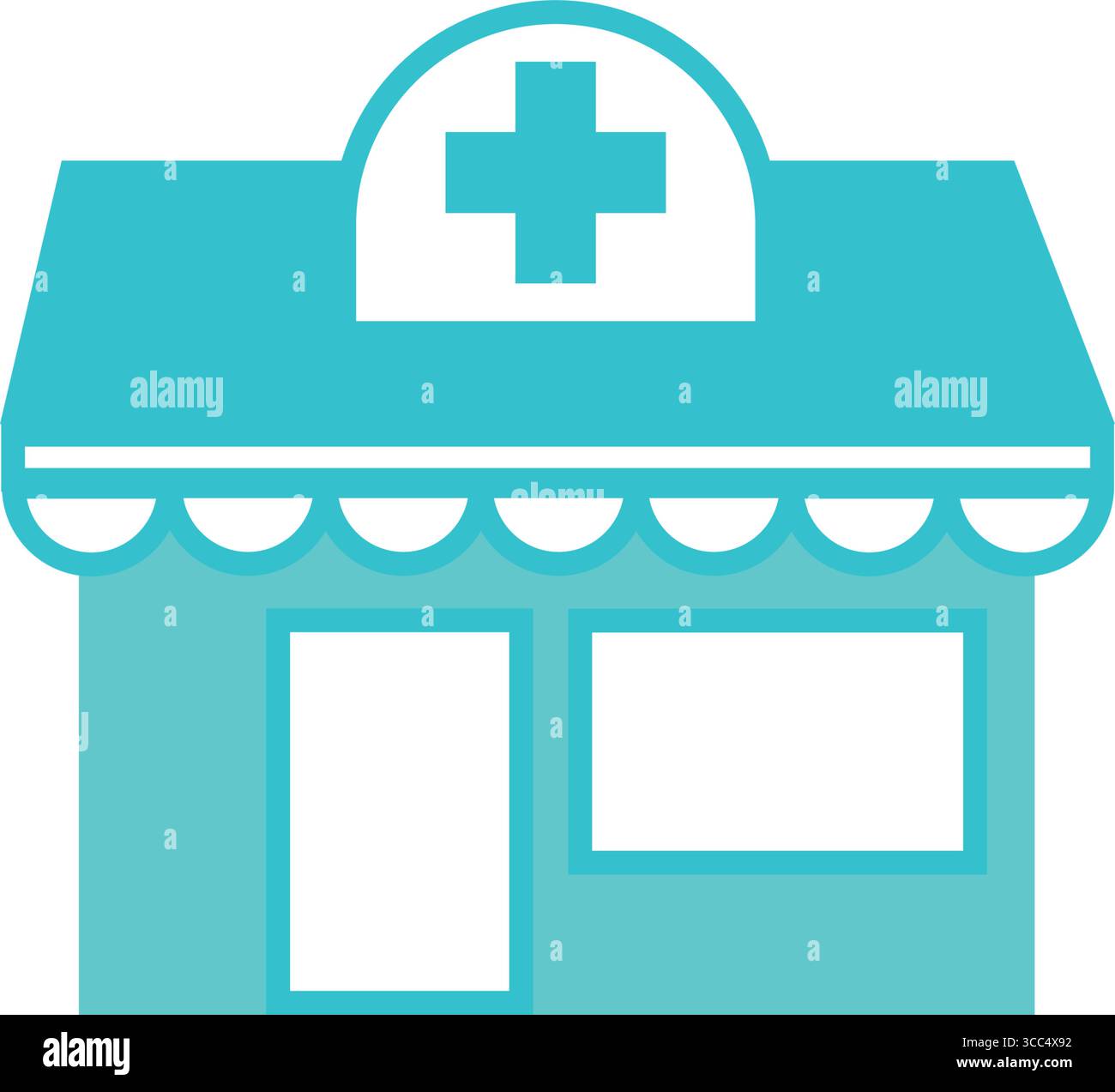 White cross pharmacy Stock Vector Images - Alamy