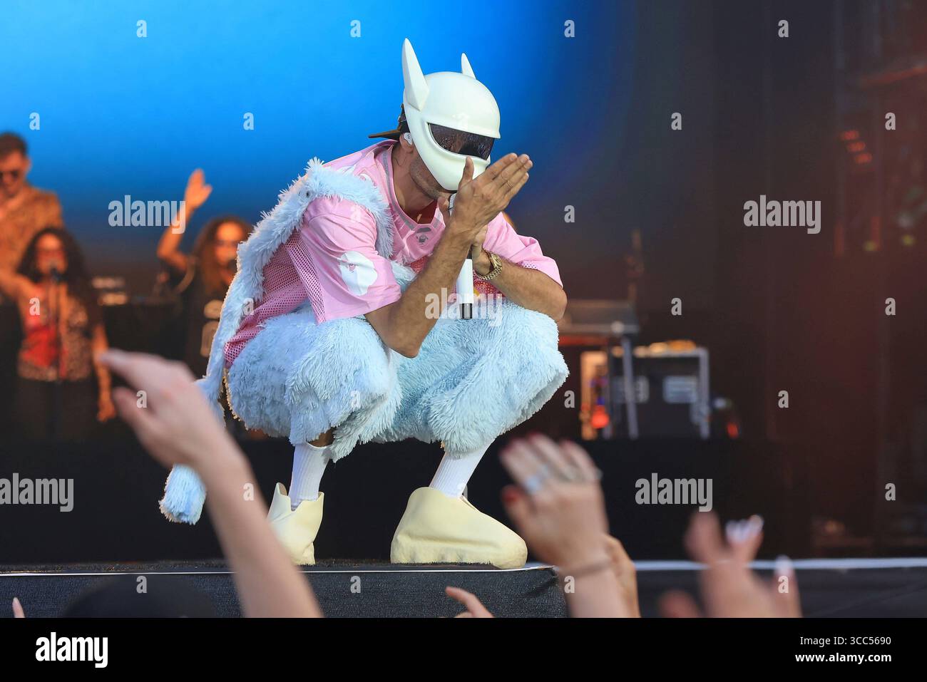 09.08.2025, Cro, Rapper, im Konzert live in der Wuhlheide, Berlin ...