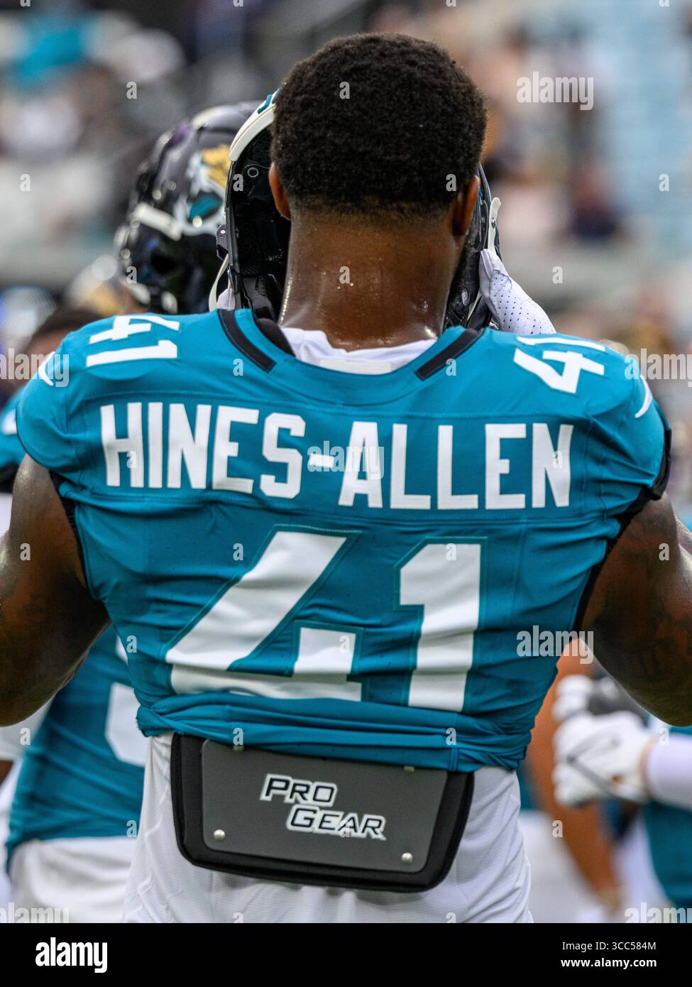 August 9, 2025: Jacksonville Jaguars defensive end Josh Hines-Allen (41 ...