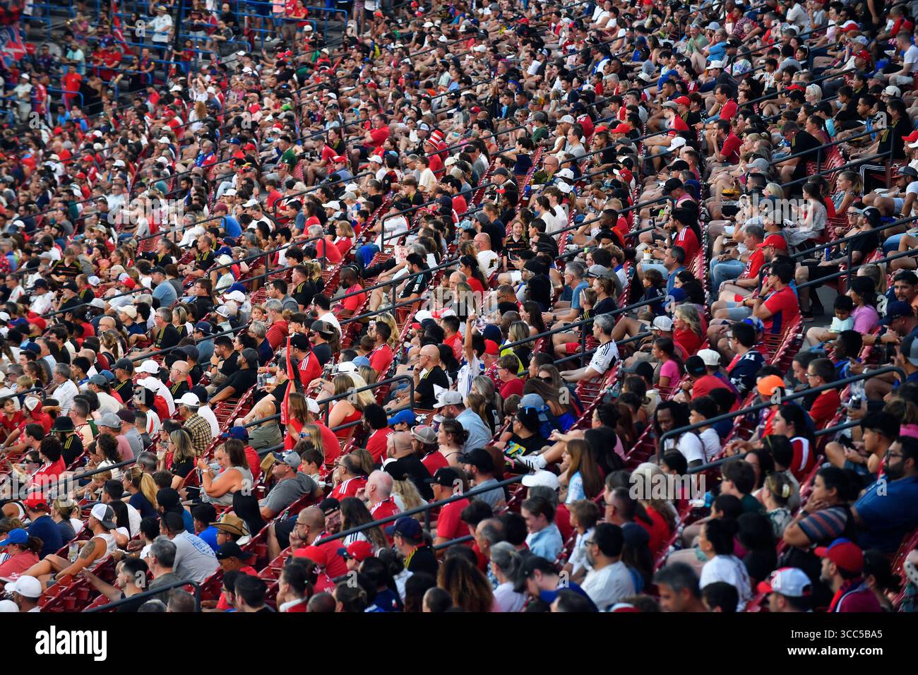 August 9, 2025: Fans attend a MLS game between the Portland Timbers and ...