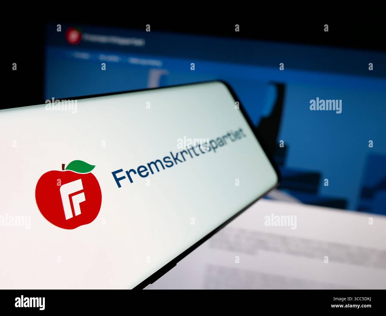 In this photo illustration, a smartphone with the logo of Norwegian ...