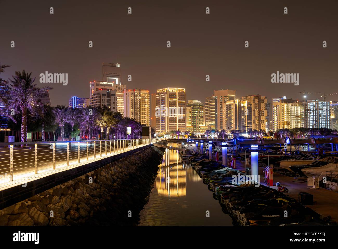 Newly developed lusail skyline hi-res stock photography and images - Alamy