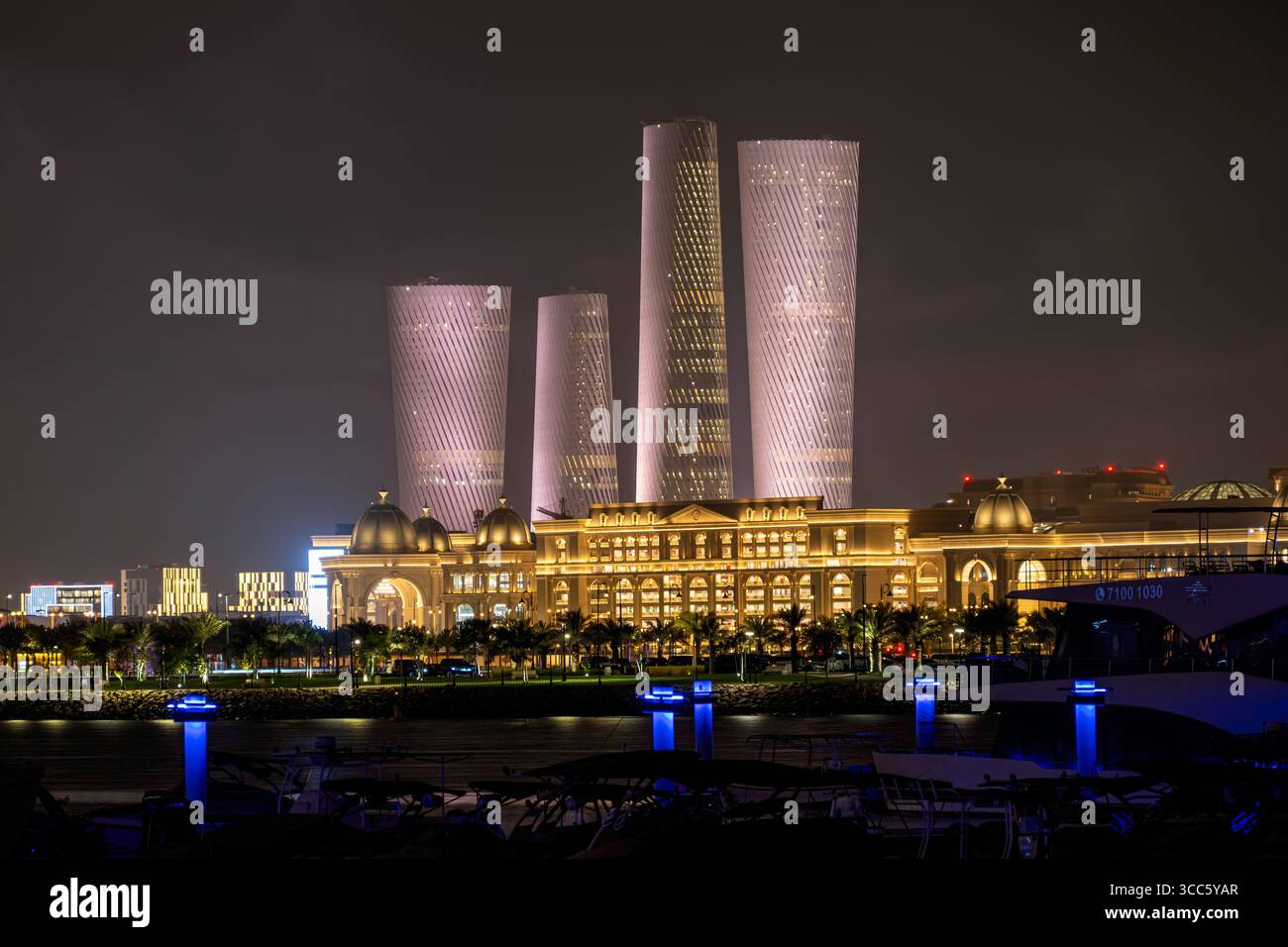 Lusail City, Qatar - August 07, 2025 - Photo of Lusail Plaza, Lusail ...