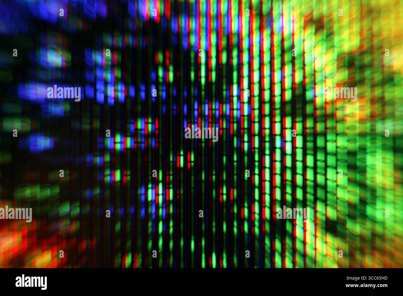 Abstract Blur Focus Colorful Pixel Dark and Green Main Color Tone Stock ...