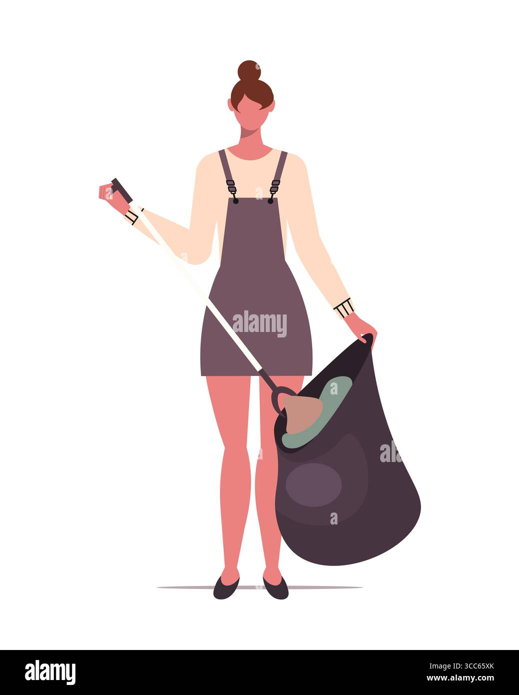 Young female volunteer collect plastic hi-res stock photography and ...