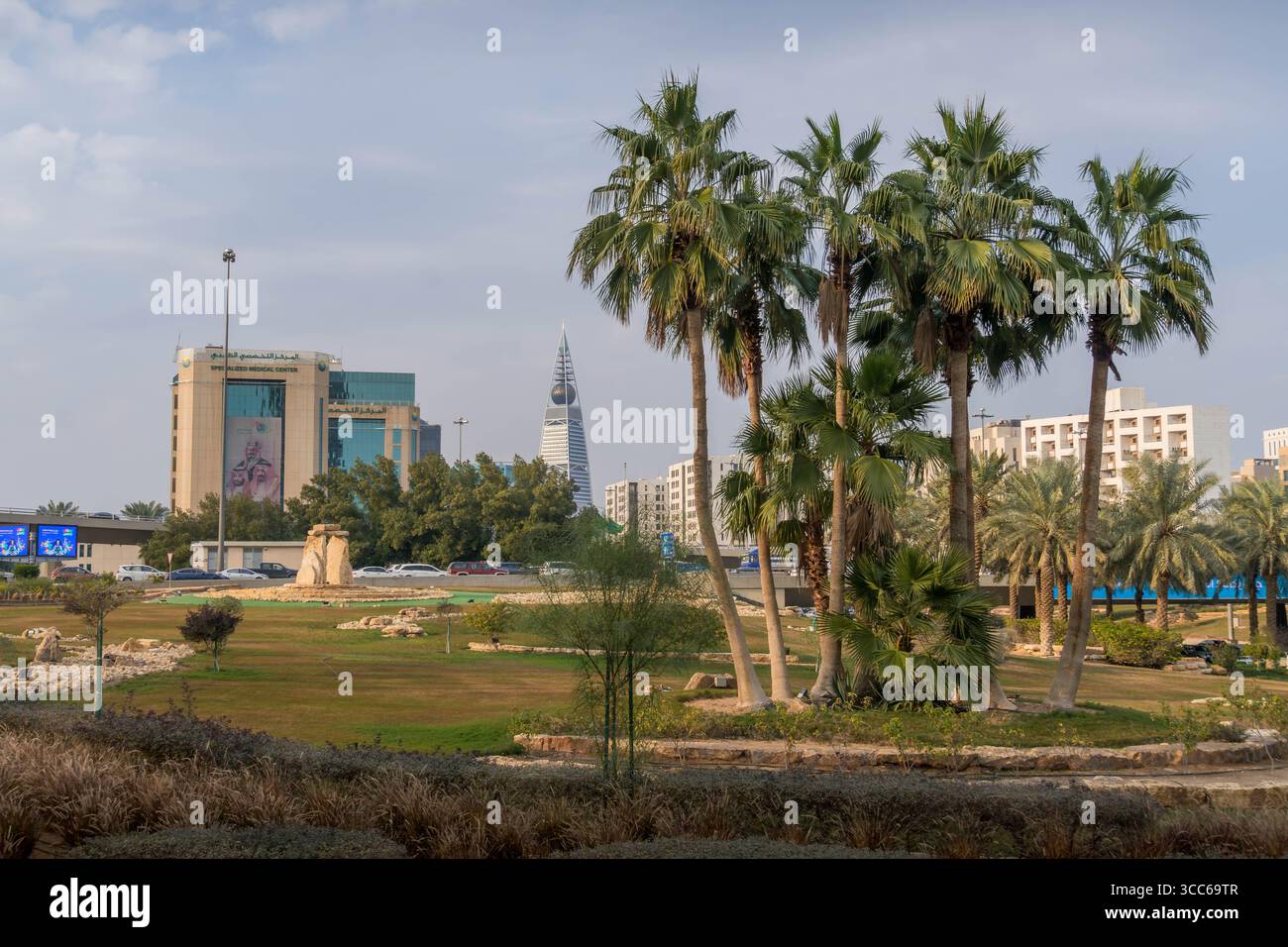 Al Olaya business district in Riyadh, Saudi Arabia, shows modern ...