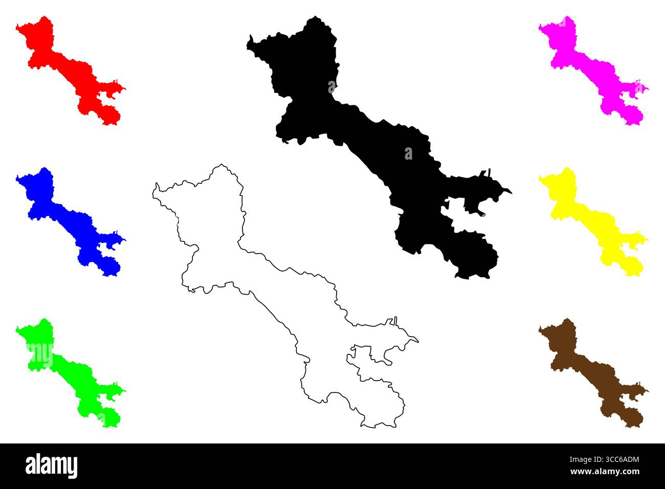 Osaki city (Japan, Nihon-koku or Nippon-koku, Tohoku region) map vector ...