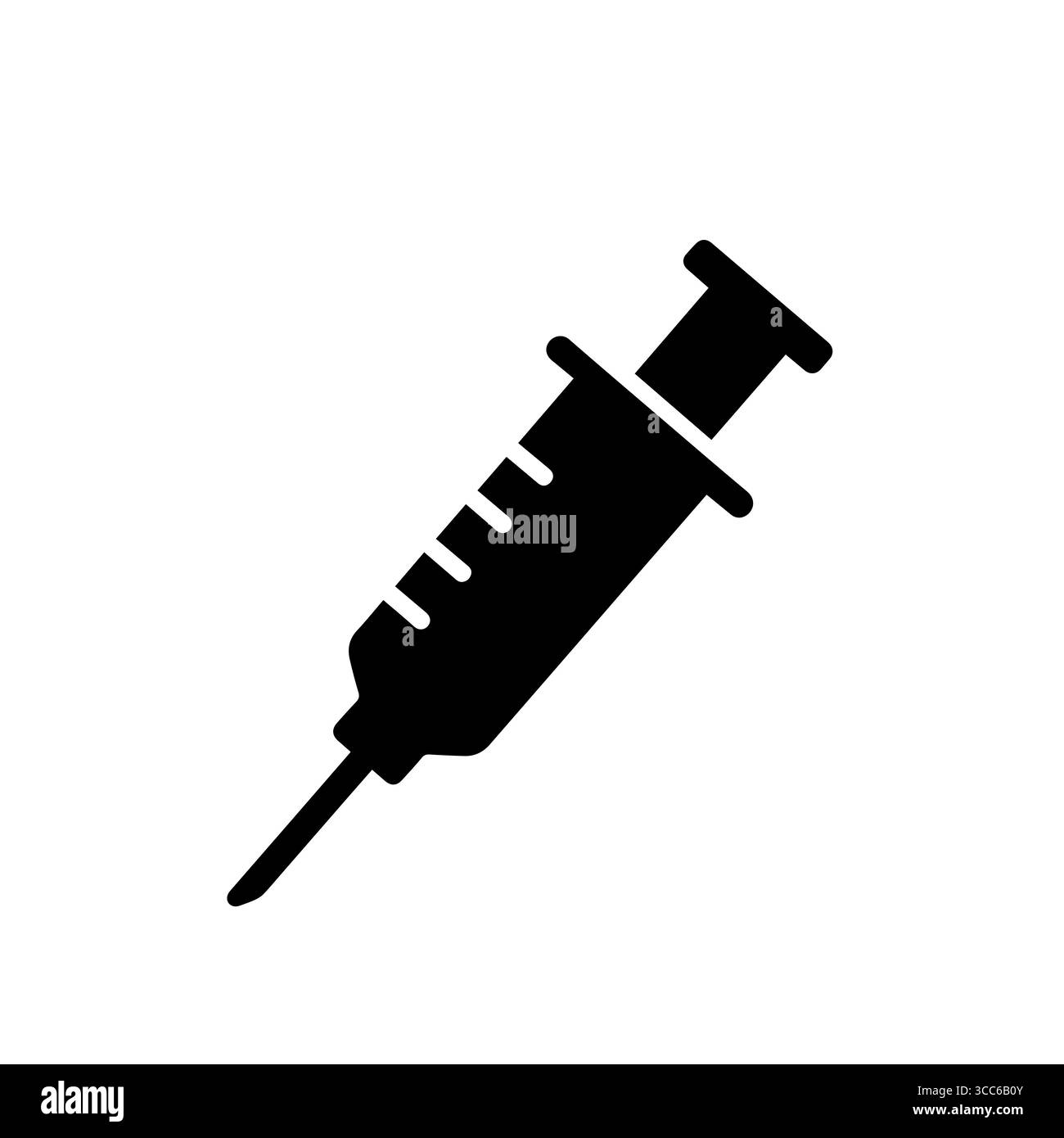 Syringe blood on black background Cut Out Stock Images & Pictures - Alamy
