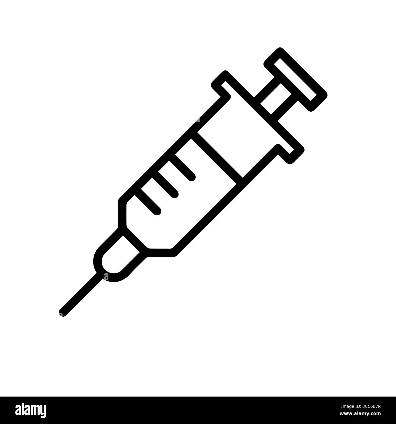 Vial syringe on black Black and White Stock Photos & Images - Alamy