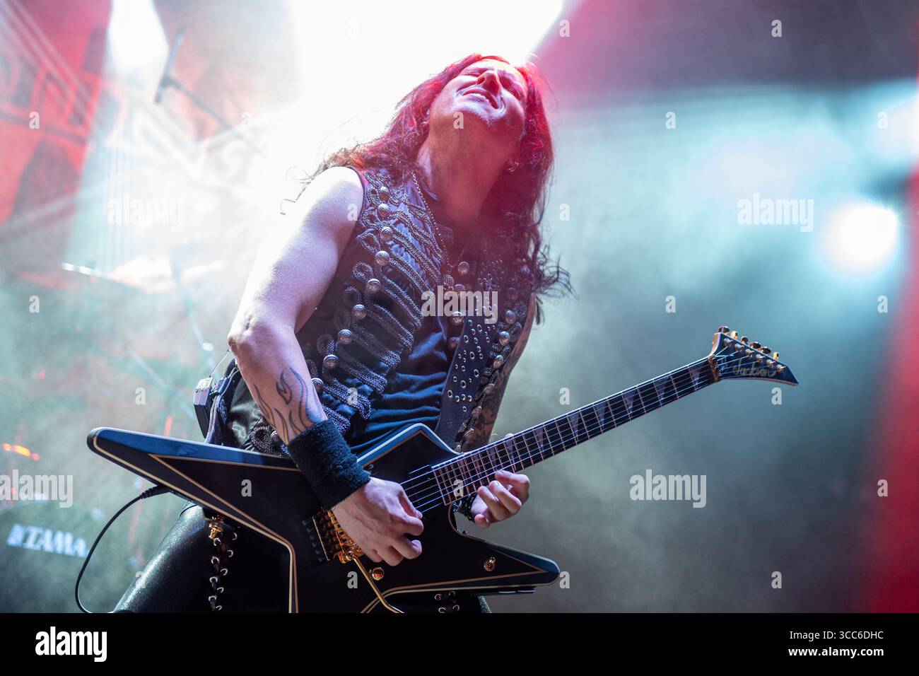 July 19, 2025: former Ozzy Osbourne guitarist Gus G performs with Firewind at the Luppolo in ...