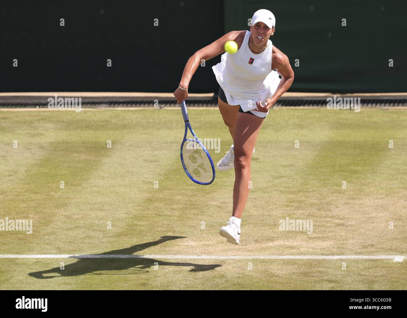 American tennis player Madison Keys (USA) in action at the 2025 ...
