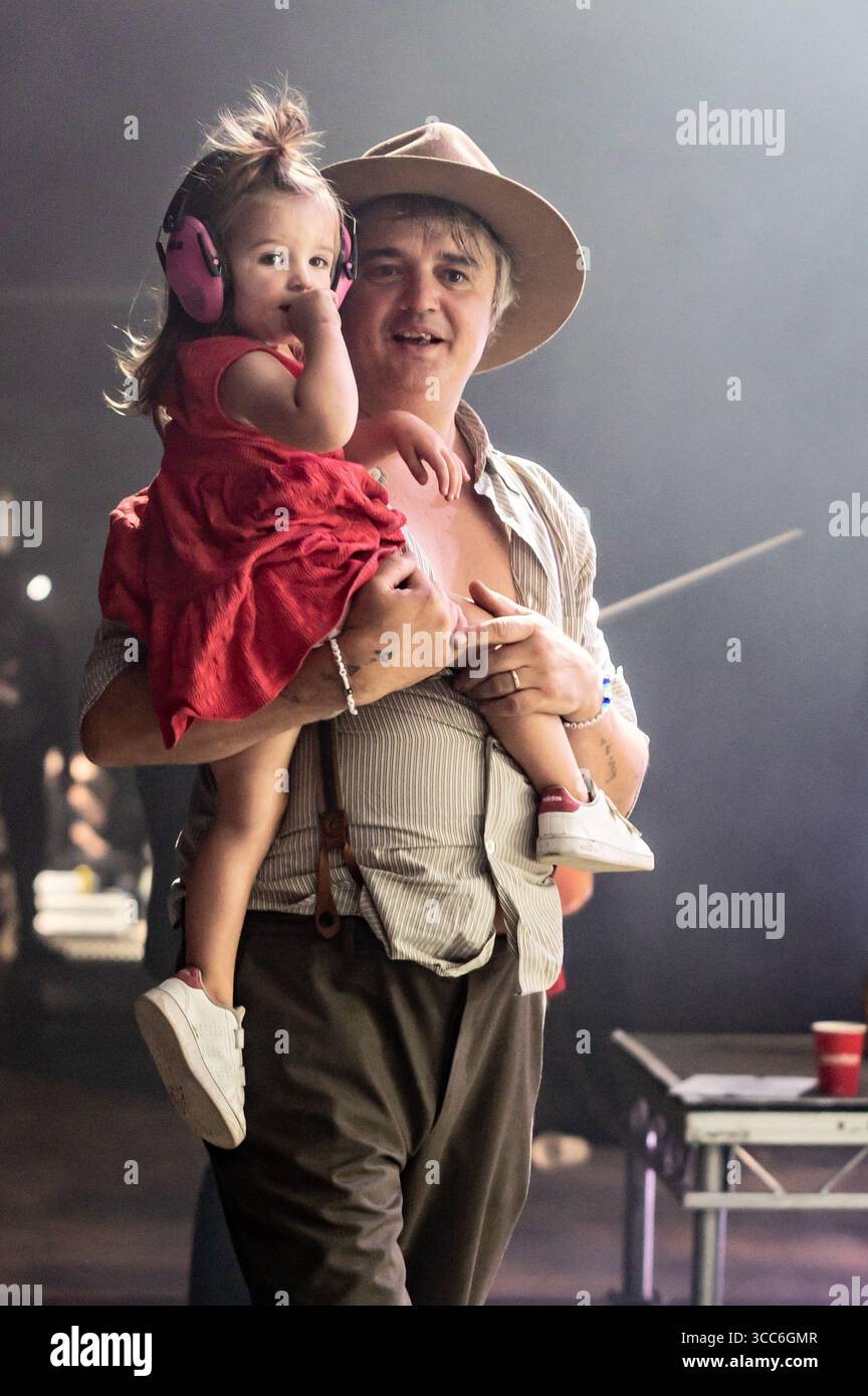 London, United Kingdom. 9th August 2025. Peter Doherty can't wait to go ...