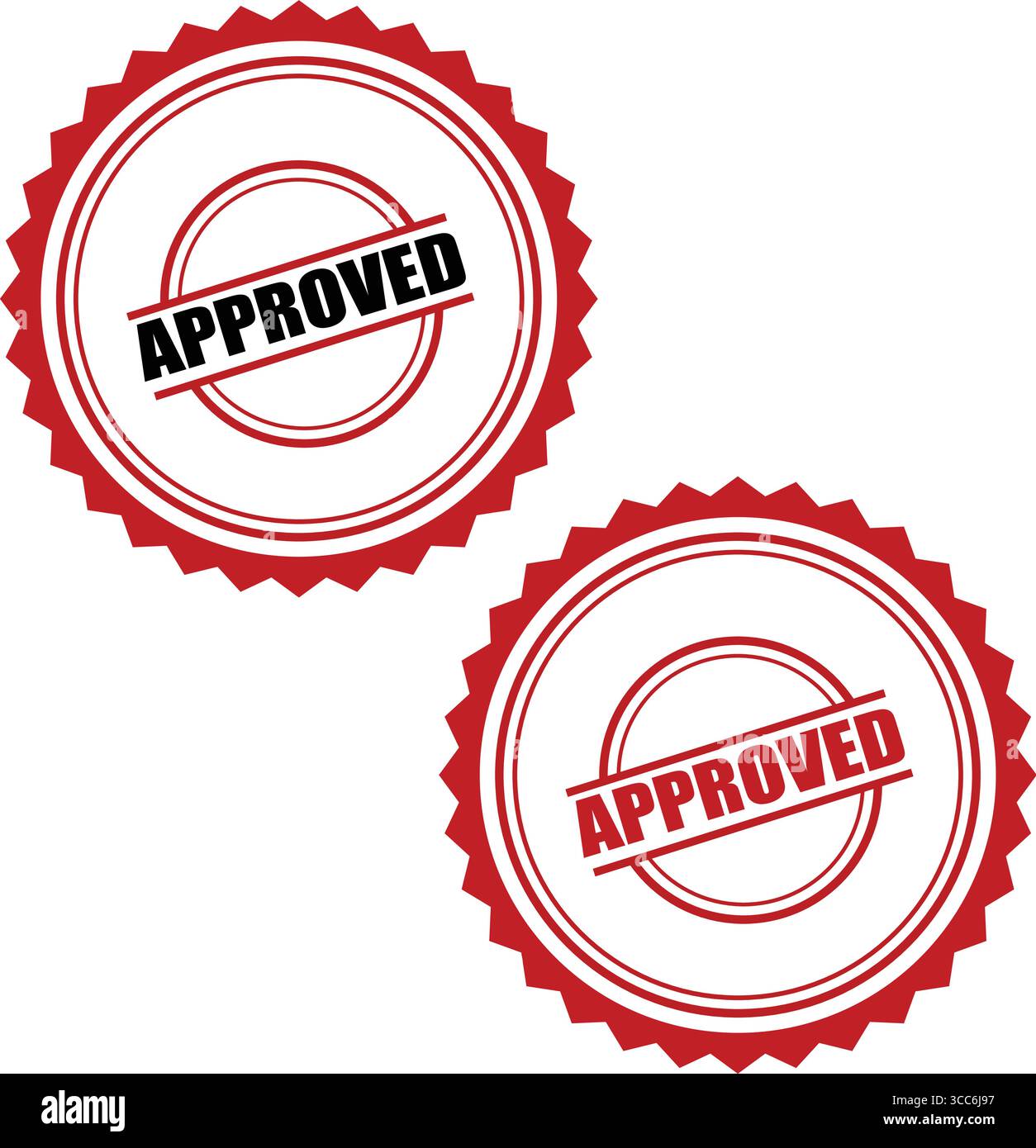 Approved circle sign icon Stock Vector Images - Alamy