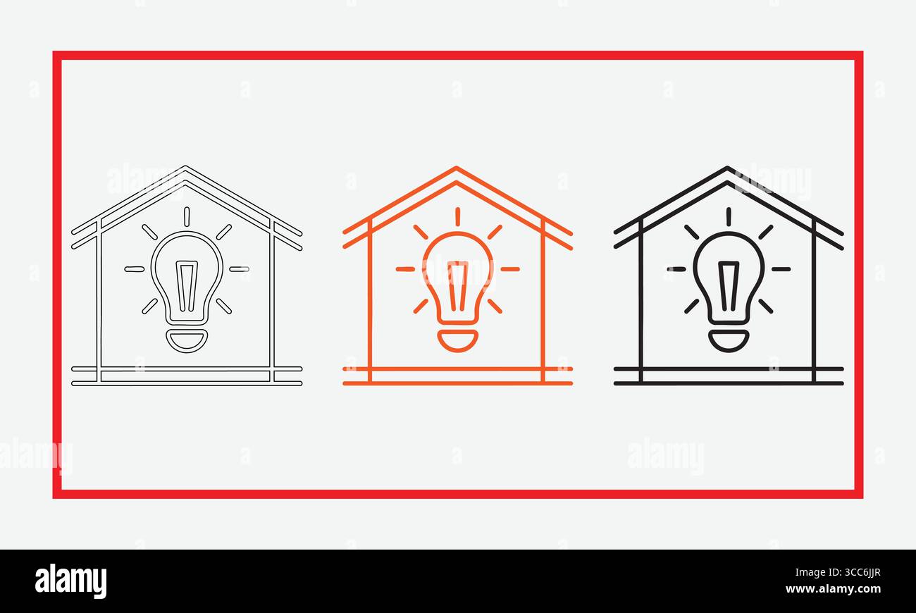 Bold innovation line icons Stock Vector Images - Alamy