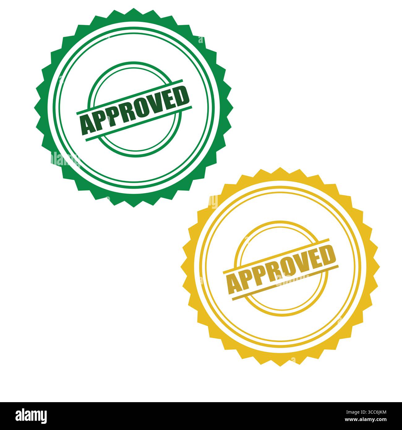Green and Gold Approved Stamp Seals Red Approved Rubber Stamp Seal ...
