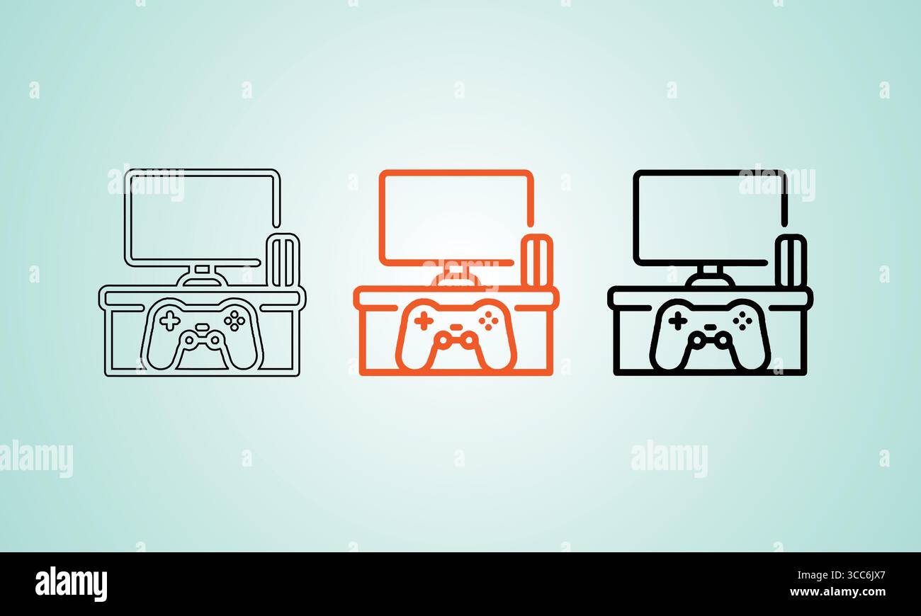 Video games controller Stock Vector Images - Alamy