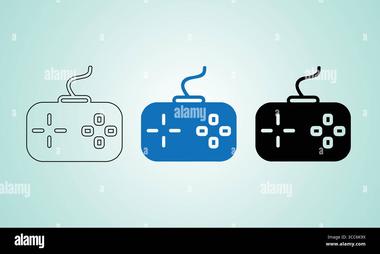 Video game controller silhouette hi-res stock photography and images ...